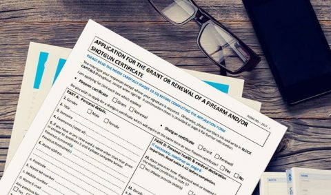 Shotgun license renewal; certificate links, downloads and rules